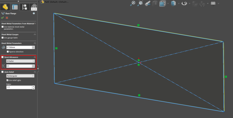 K-Factor กับงาน Sheet Metal ใน SOLIDWORKS - SOLIDWORKS
