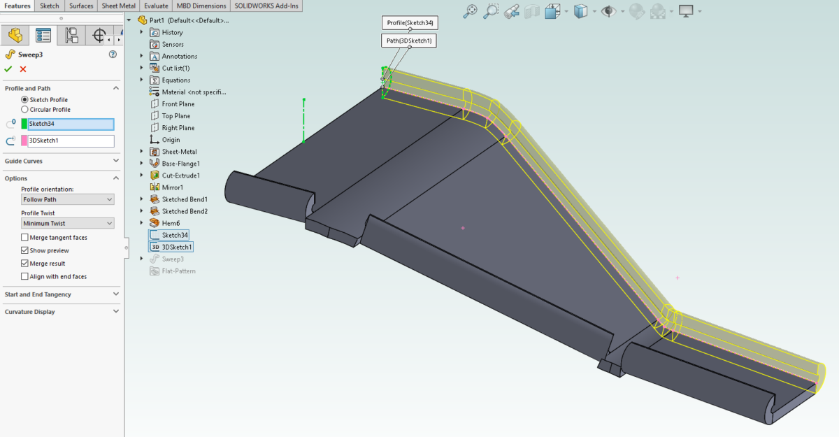 Hemming กับ SOLIDWORKS - SOLIDWORKS