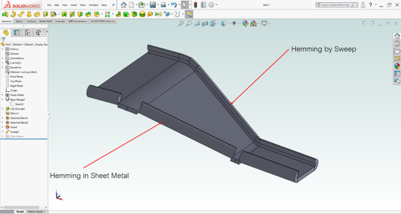 Hemming กับ SOLIDWORKS - SOLIDWORKS