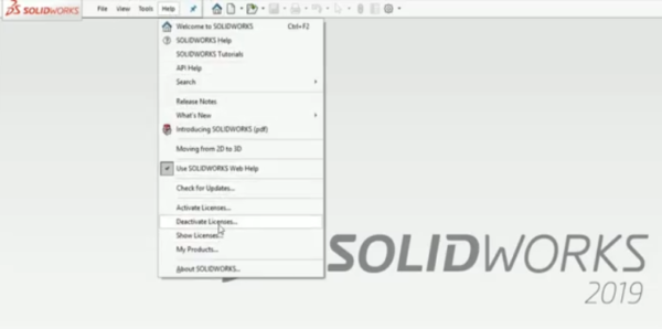 การ Manual Deactivate License ของ SOLIDWORKS กรณีไม่ต่อเน็ต - SOLIDWORKS