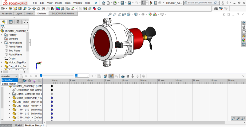 พื้นฐานการทำ SOLIDWORKS Animation จาก Explode View - SOLIDWORKS