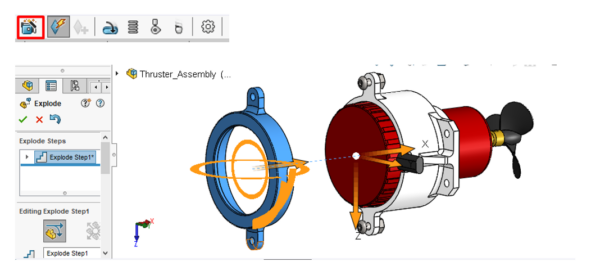 พื้นฐานการทำ SOLIDWORKS Animation จาก Explode View - SOLIDWORKS